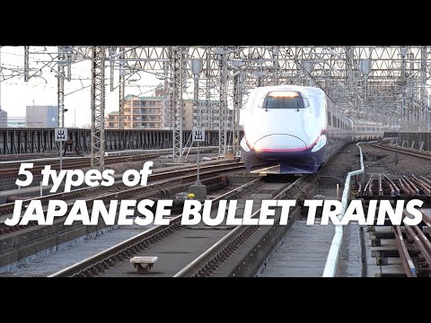 5types of Bullet trains Japan 2023 in 4K #asmr #しんかんせん ＃新幹線 - YouTube