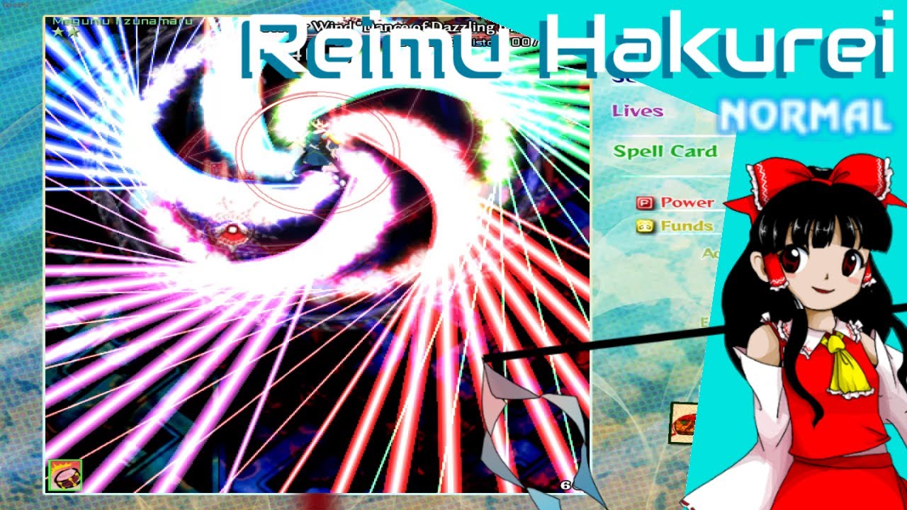 Touhou 18 - Unconnected Marketeers | Reimu Normal 1cc - YouTube