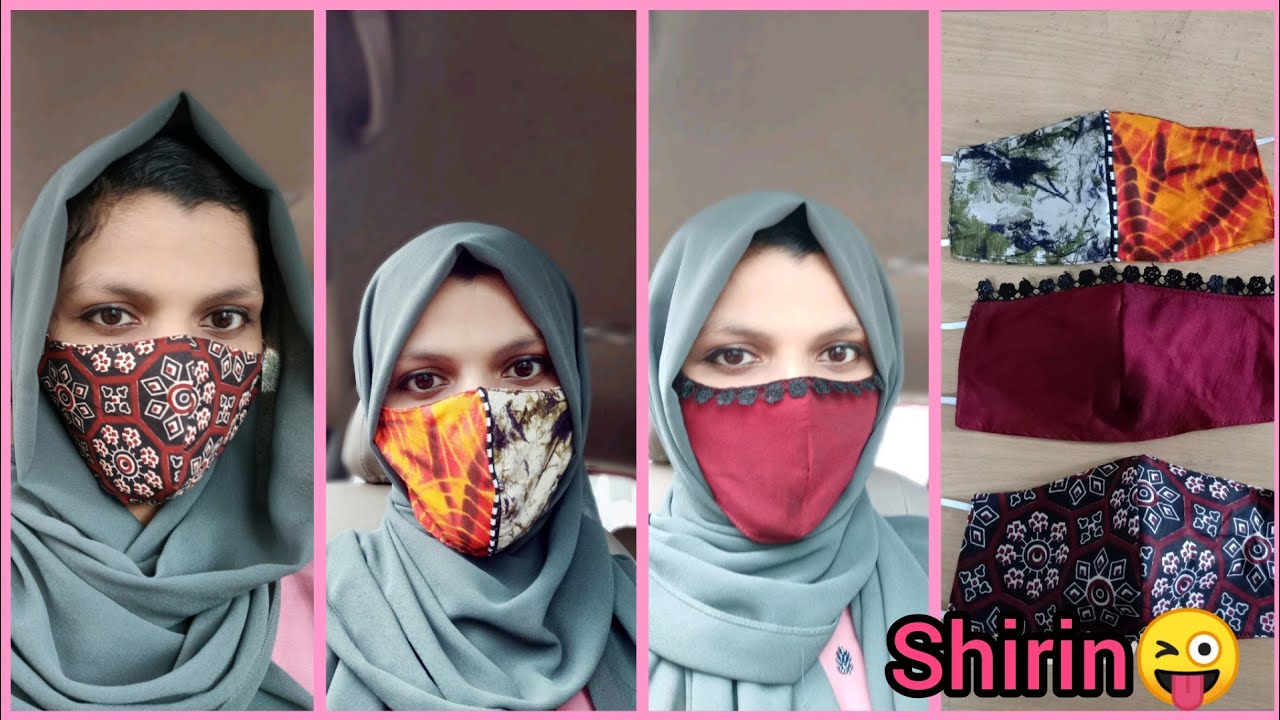 make fabric face masks at home.. 3 type of way.. DIY facemask tutorial ...