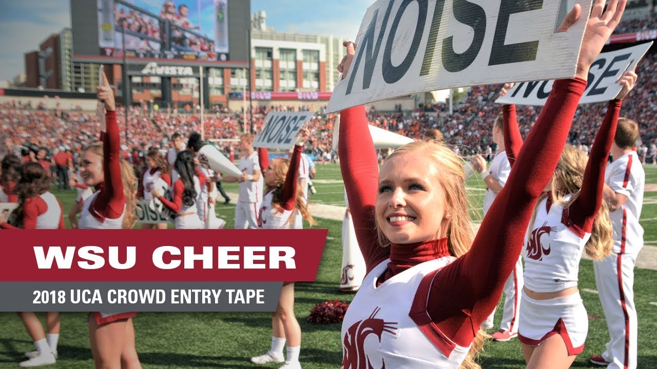 2018 WSU Cheer Crowd Tape Entry - YouTube