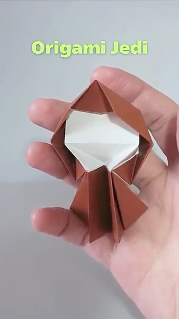 Origami Jedi - Hooded Boy | Simple Star Wars Origami(Riki Saito) - YouTube