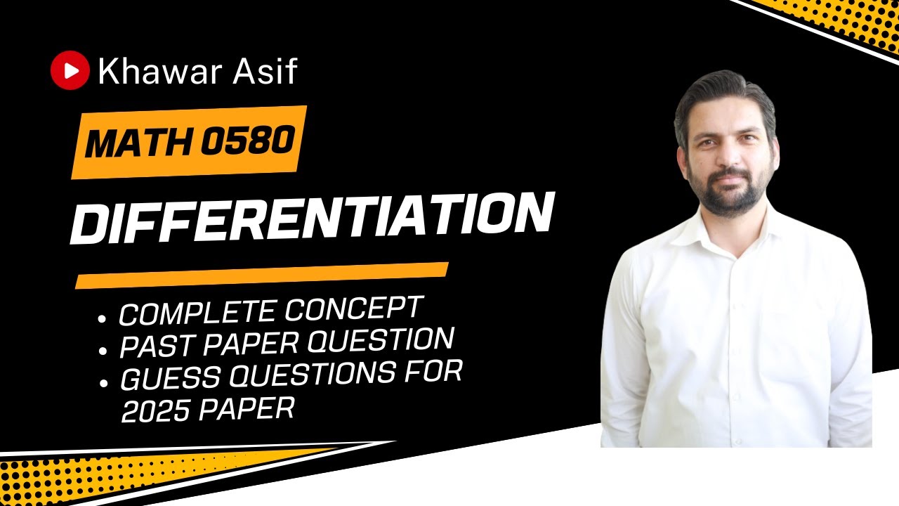 Differentiation | Mathematics 050 | Complete Concepts | Past Paper ...