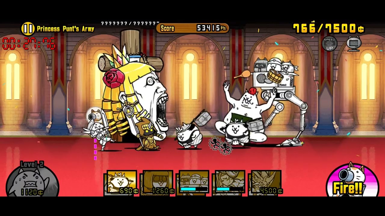 Battle Cats Princess Punt's Army - Arena Of Honor - Catclaw Dojo - YouTube