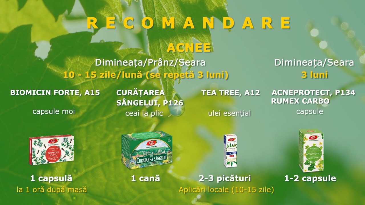 Acnee - Schemă de tratament - YouTube