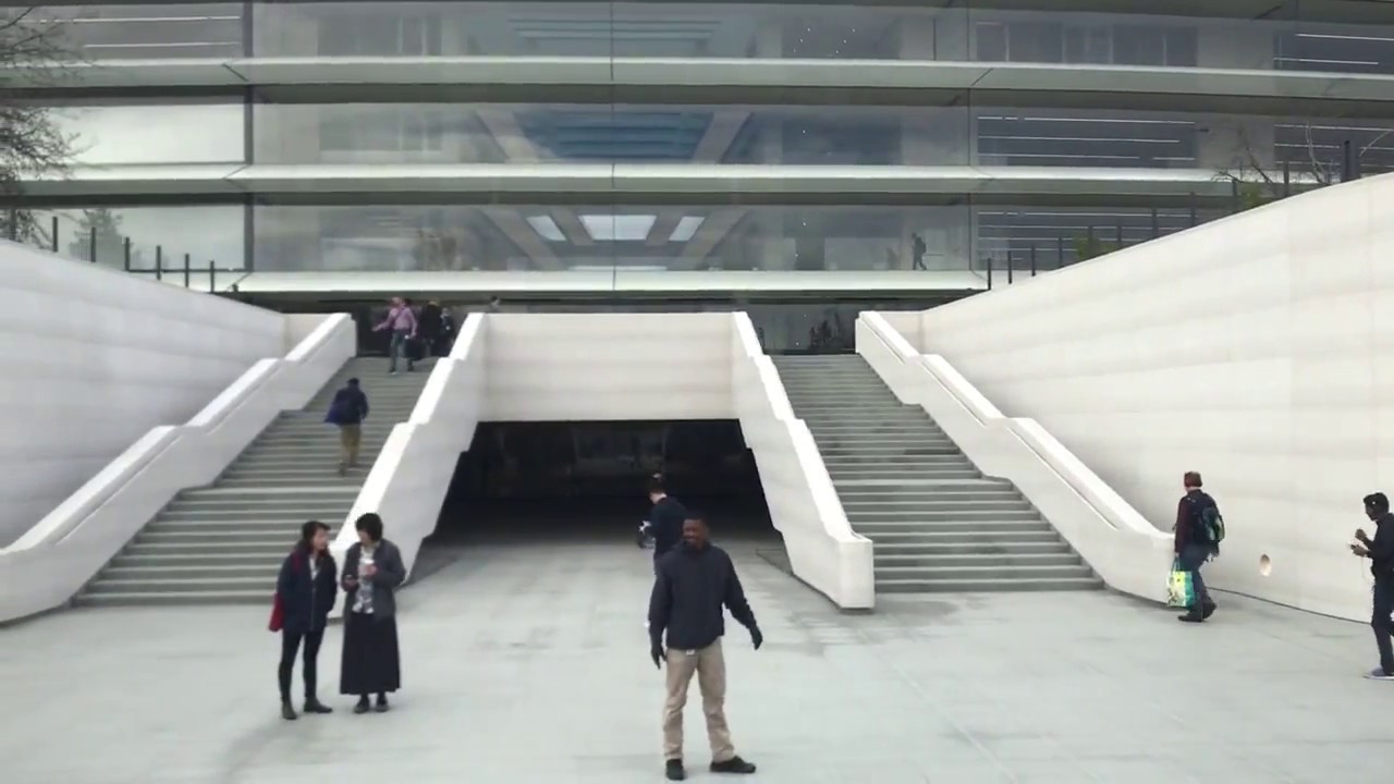 Apple Park ramping up. Many people moving in. Commute bus stops in ...