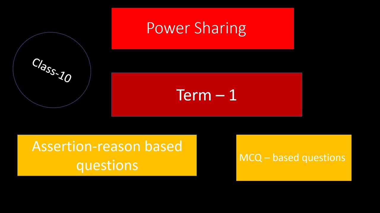 Power sharing | class 10 | Assertion-reason based questions - YouTube