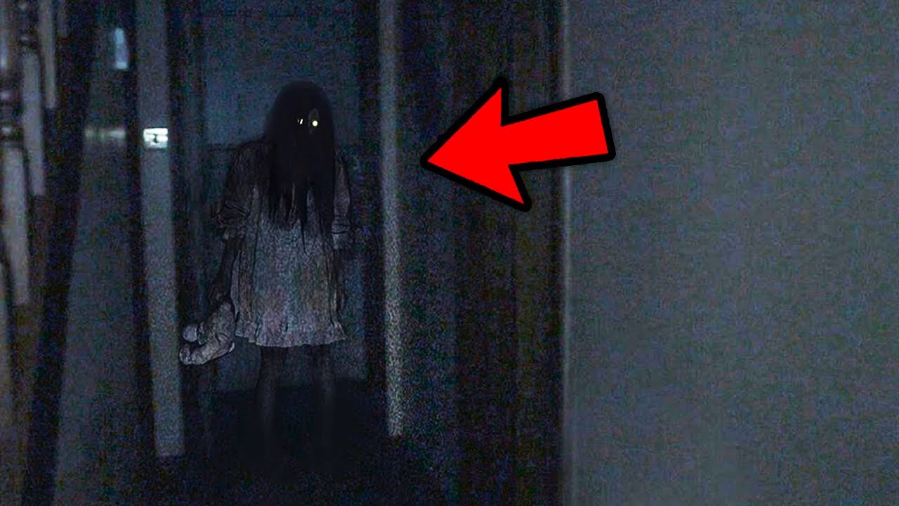 10 SCARY GHOSTS Hiding in the DARK! - YouTube