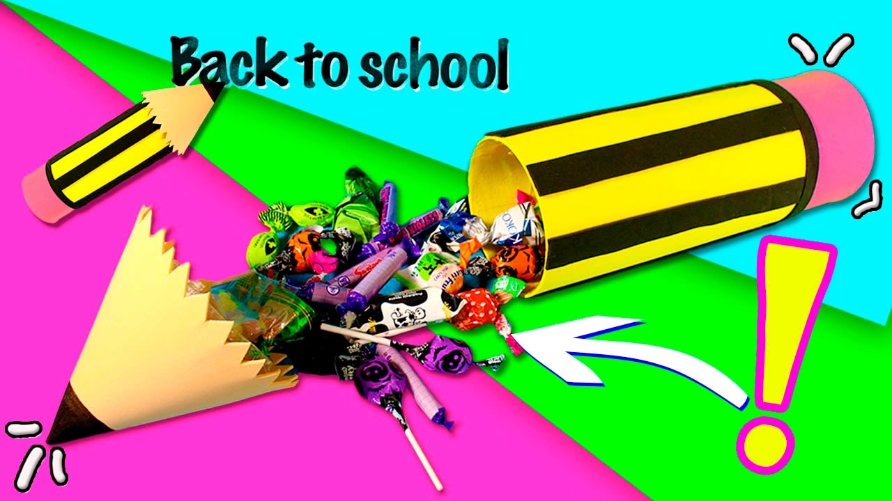 DIY GIANT PENCIL ️ * How to make GIANT PENCIL CASE. - YouTube