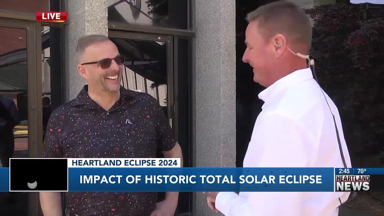 Impacts of historic total solar eclipse - YouTube