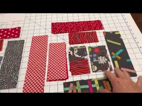 Chain piecing method to my madness: Rainbow Log Cabin Quilt - YouTube