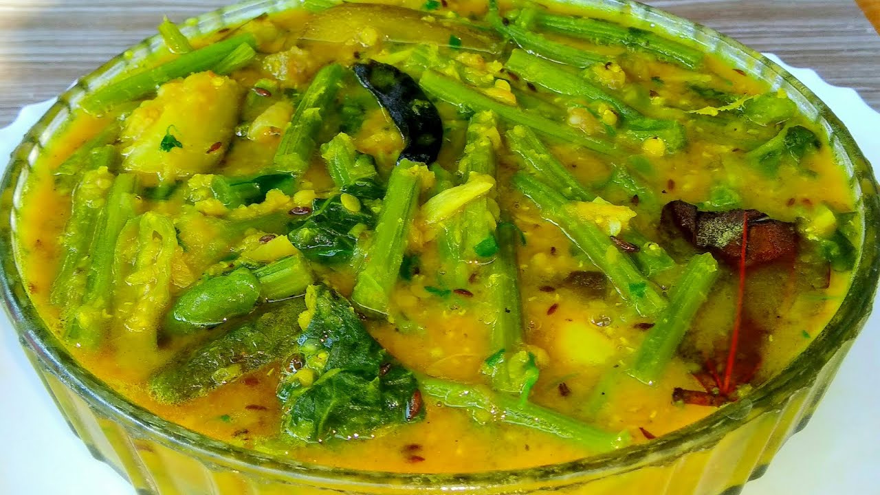 দারুণ সাধে বানিয়ে নিন মুসুর ডাল দিয়ে লাউ শাক রান্নার রেসিপি/লাউ শাকের ...