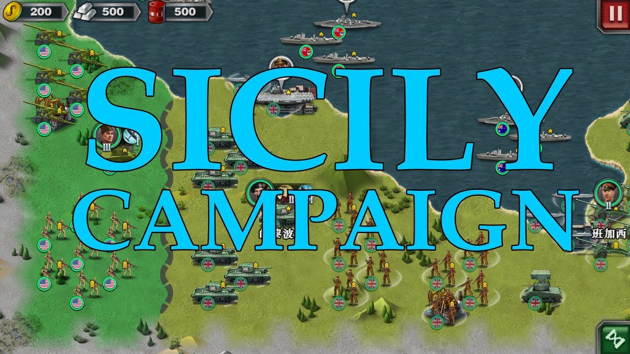SICILY CAMPAIGN [WORLD CONQUEROR 3 EXTENDED MAP MOD] - YouTube