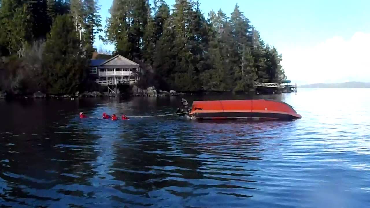 Zodiac capsize reversal - YouTube