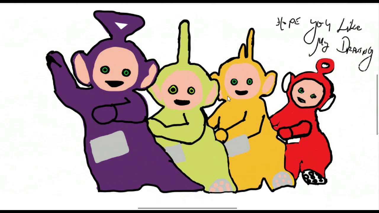 Teletubbies Full Episode Drawing Eh oh Tinky Winky, Dipsy, Laa Laa and ...