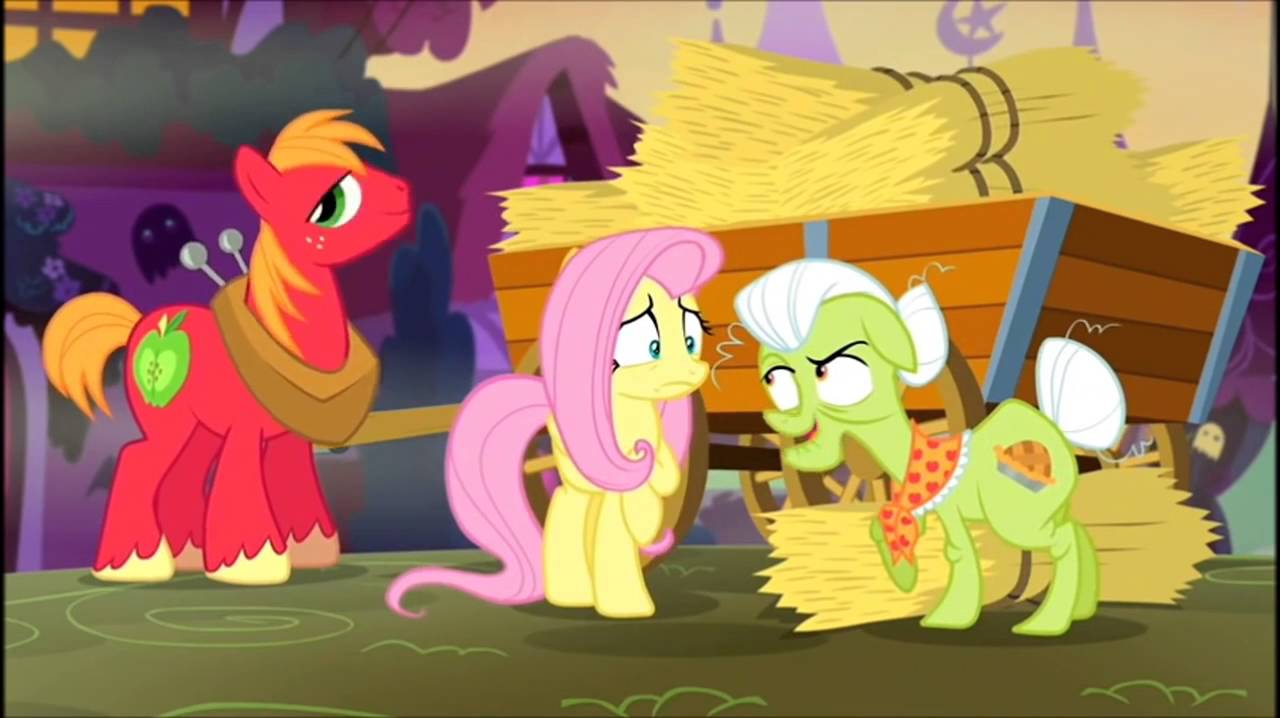 MLP : Temp 5 ~ La abuela Smith le da un susto a Fluttershy - YouTube