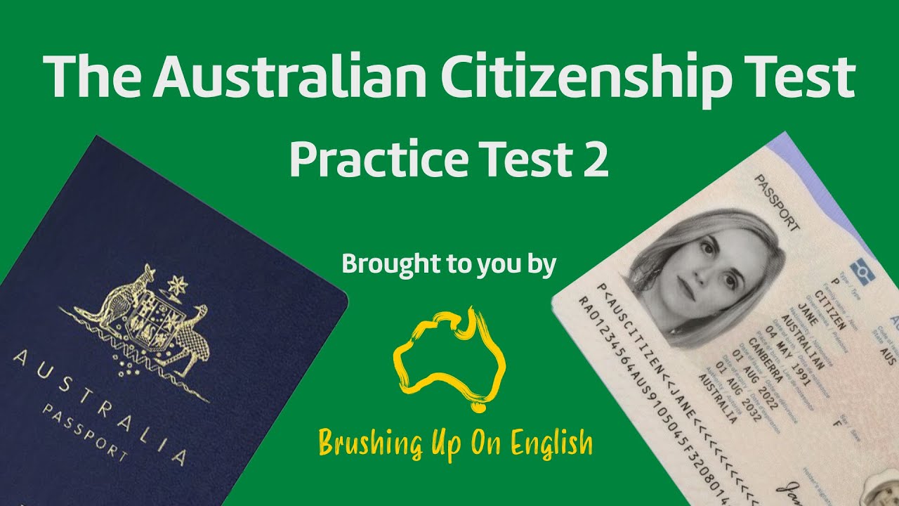 The Australian Citizenship Test: Practice Test 2 - YouTube