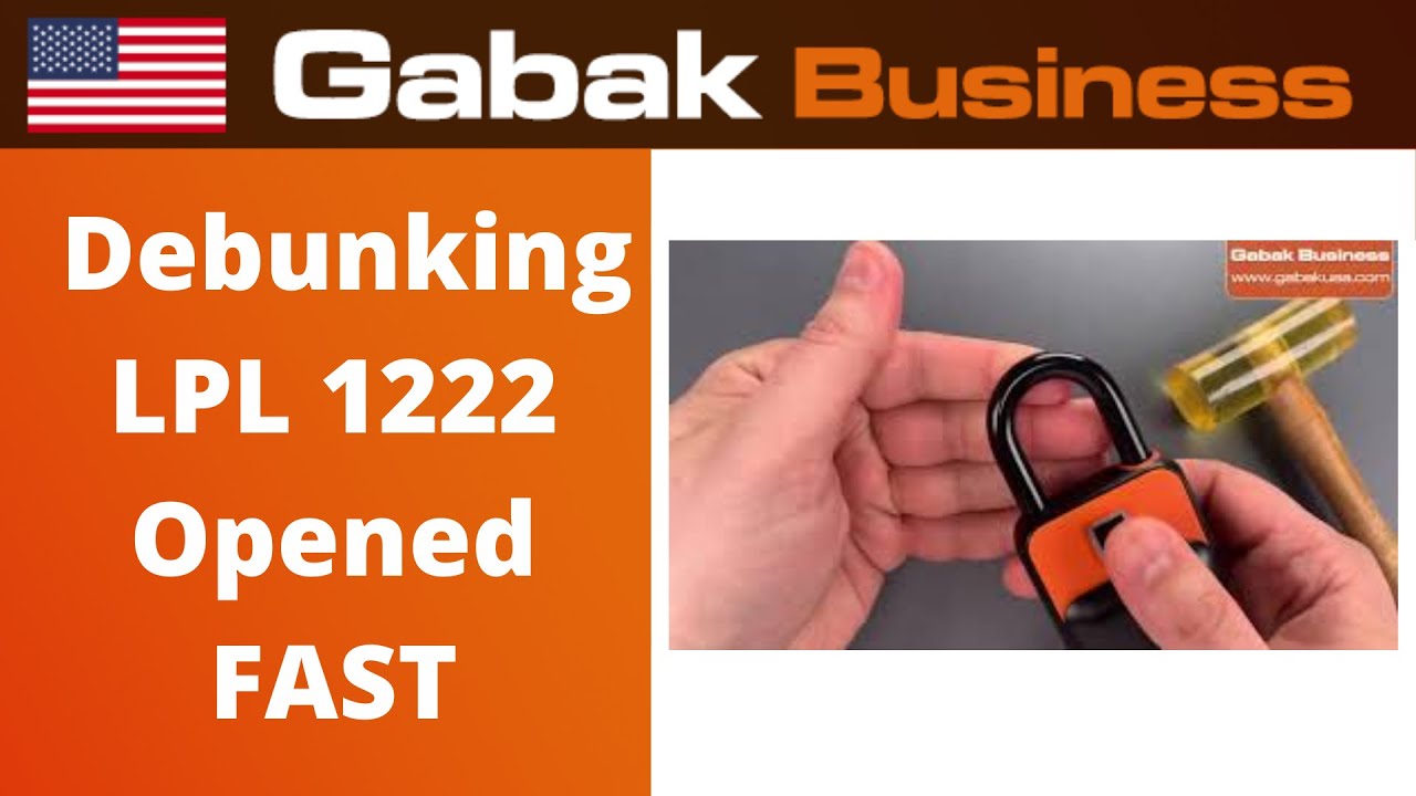 Debunking The LPL 1222 Opened FAST Sharper Image Fingerprint Padlock YouTube Debunking The LPL 1222 Opened FAST Sharper Image Fingerprint Padlock YouTube