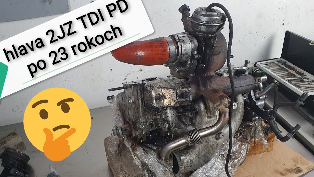 Demontáž hlavy TDI PD 2JZ - stav po 23 rokoch😅 - YouTube