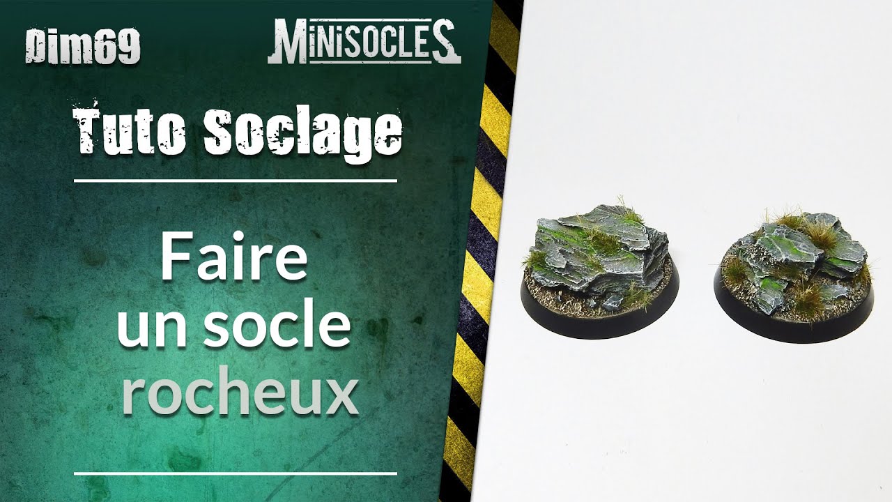 Peinture sur figurines [TUTO] : Faire un socle rocheux - YouTube