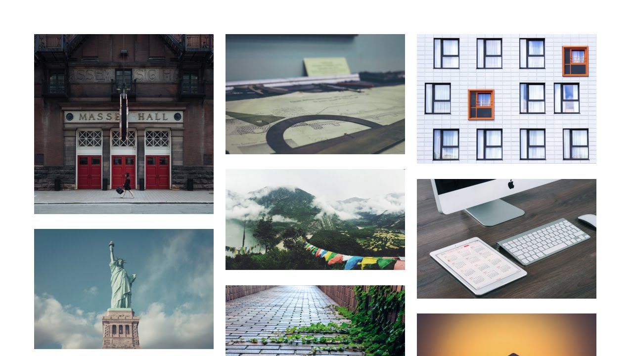 Gallery Images Grid Add-On For Live Composer - Demonstration - YouTube