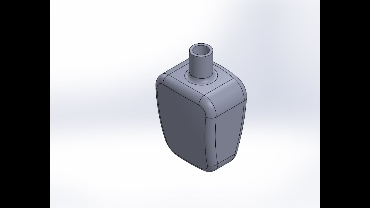 SolidWorks Surface revolve & knit - YouTube