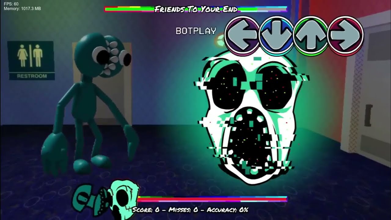 FNF Rainbow Friends All Phases Vs Ambush Roblox Doors All Phases ...