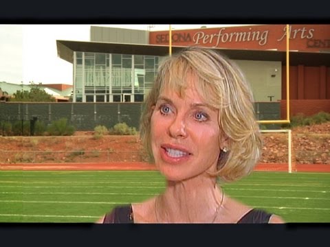 Jennilee Harrison Leads Save Out School Sports - YouTube