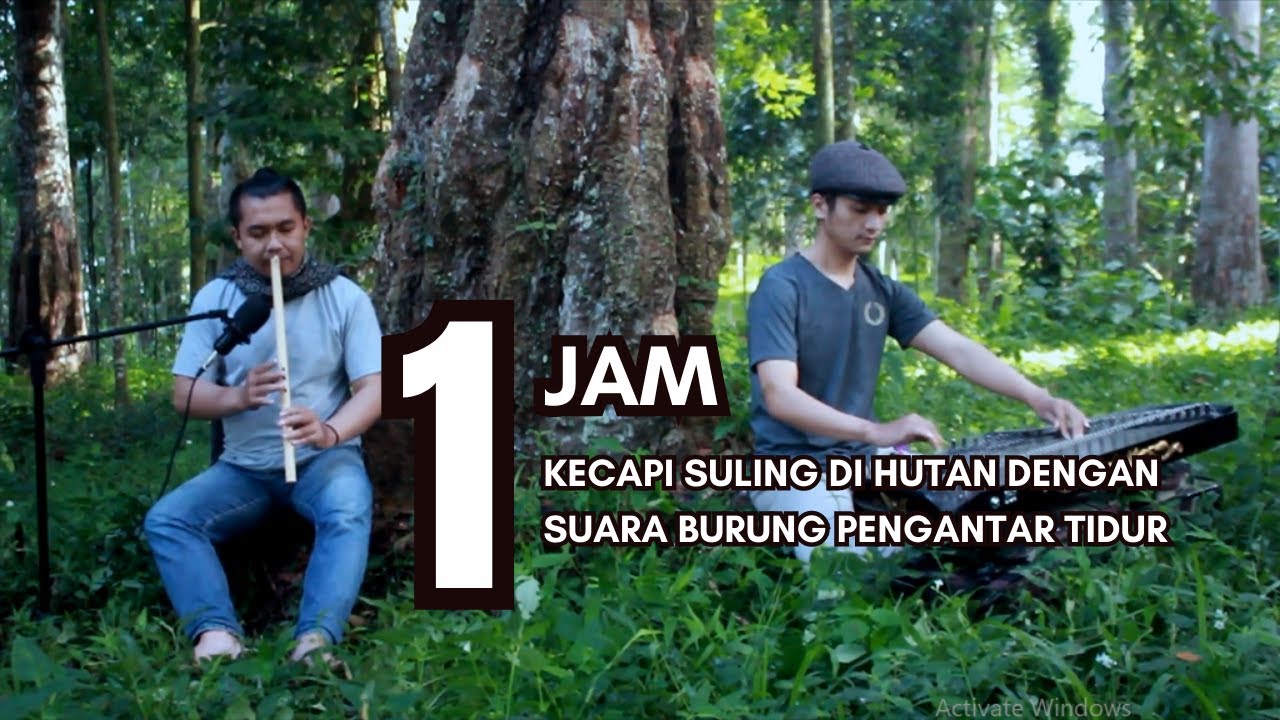 kecapi Suling sunda live dengan suara alam dan suara burung di hutan ...