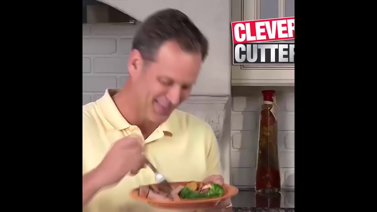 Clever Cutter 2 In 1 Cutting Board And Knife Scissors - YouTube