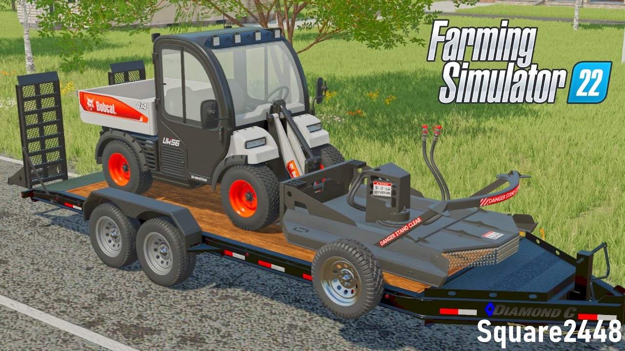 DEMOING NEW Bobcat Toolcat UW56! (Brush Mowing) | FS22 Landscaping ...