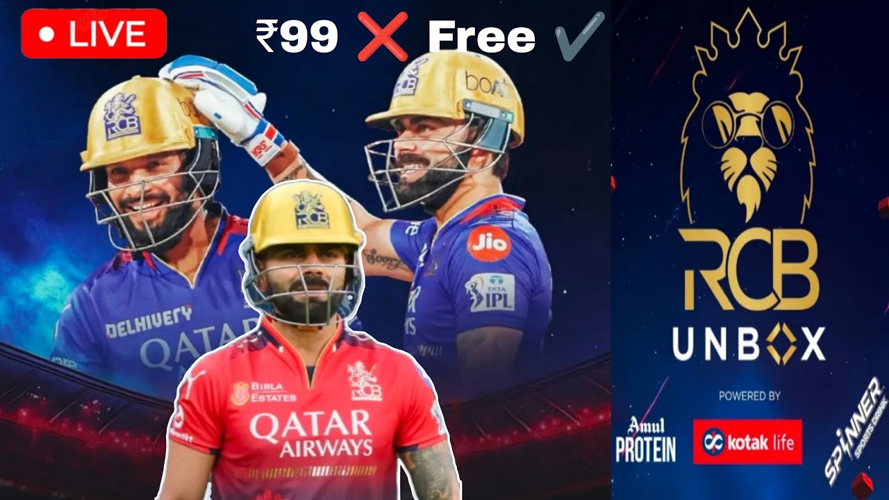 RCB UNBOX event || Live 🔴 || Free of cost || Full Video || RCB New ...