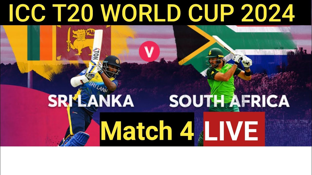 SRI LANKA Vs SOUTH AFRICA Match 4 Live World CUP 2024 l SI vs RSA ...