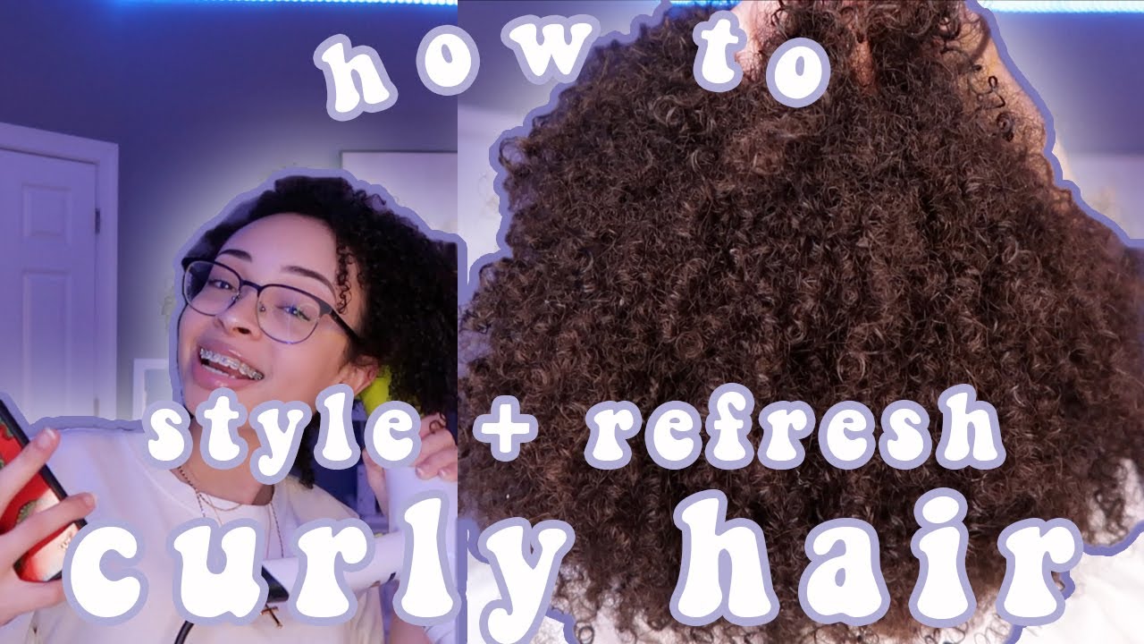 how i STYLE and REFRESH my CURLY hair! | aliyah simone - YouTube
