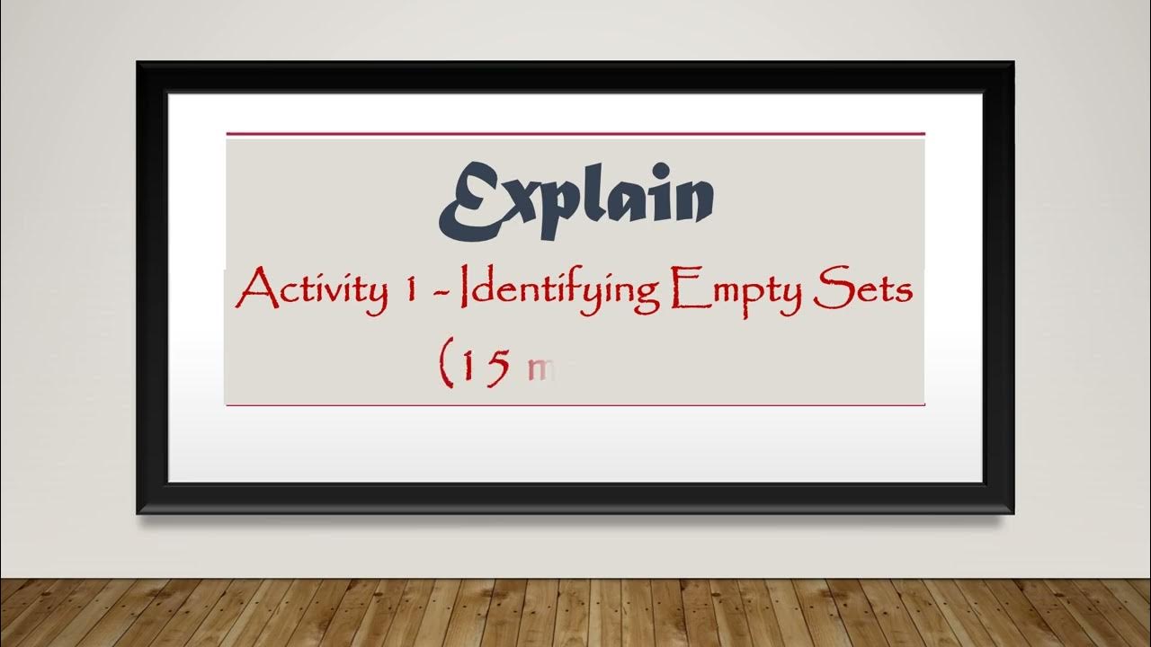 Describing Sets with Empty or Null Elements-Grade 5 | Lesson Plan Ideas | The Mystery of Empty ...