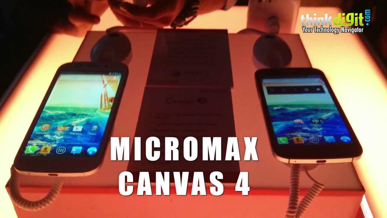 Micromax Canvas 4 - First Impressions - YouTube
