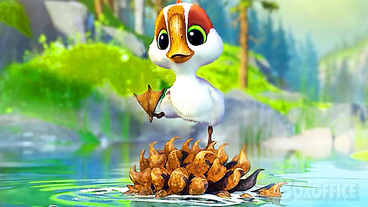 Mama Robot teaches Baby Duck to swim and fly | The Wild Robot | CLIP ...