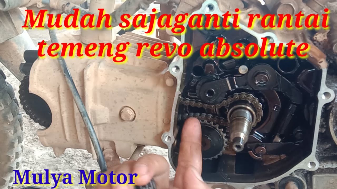 Cara ganti rantai temeng(keteng) Revo absolute. - YouTube