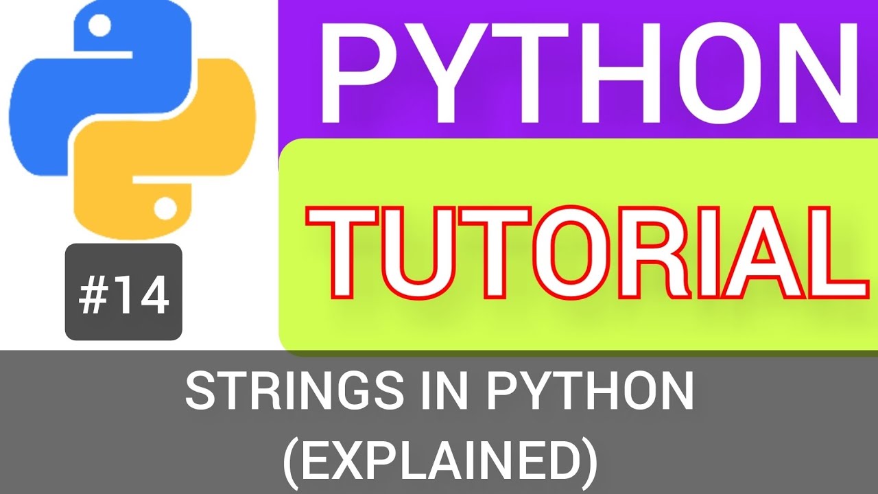 String In Python programming language Tutorial - YouTube