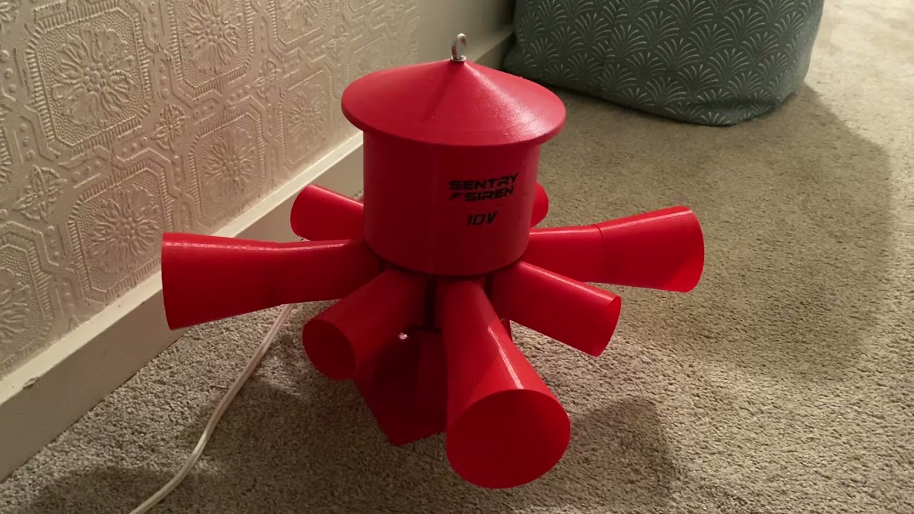Mini Sentry 10V Siren Test (Happy Thanksgiving) - YouTube