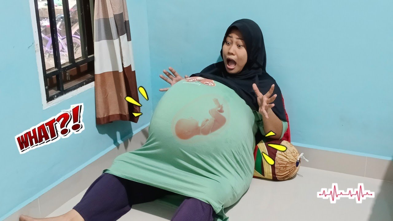 drama💕😂kaget bangun tidur perut mama hamil membesar dan melahirkan bayi ...