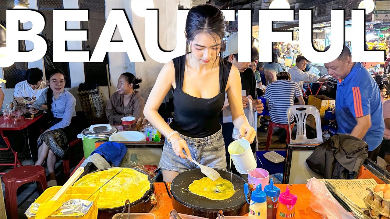 Street Food Queen - Cute Overloaded People Wait For Rice Egg - The Most ...