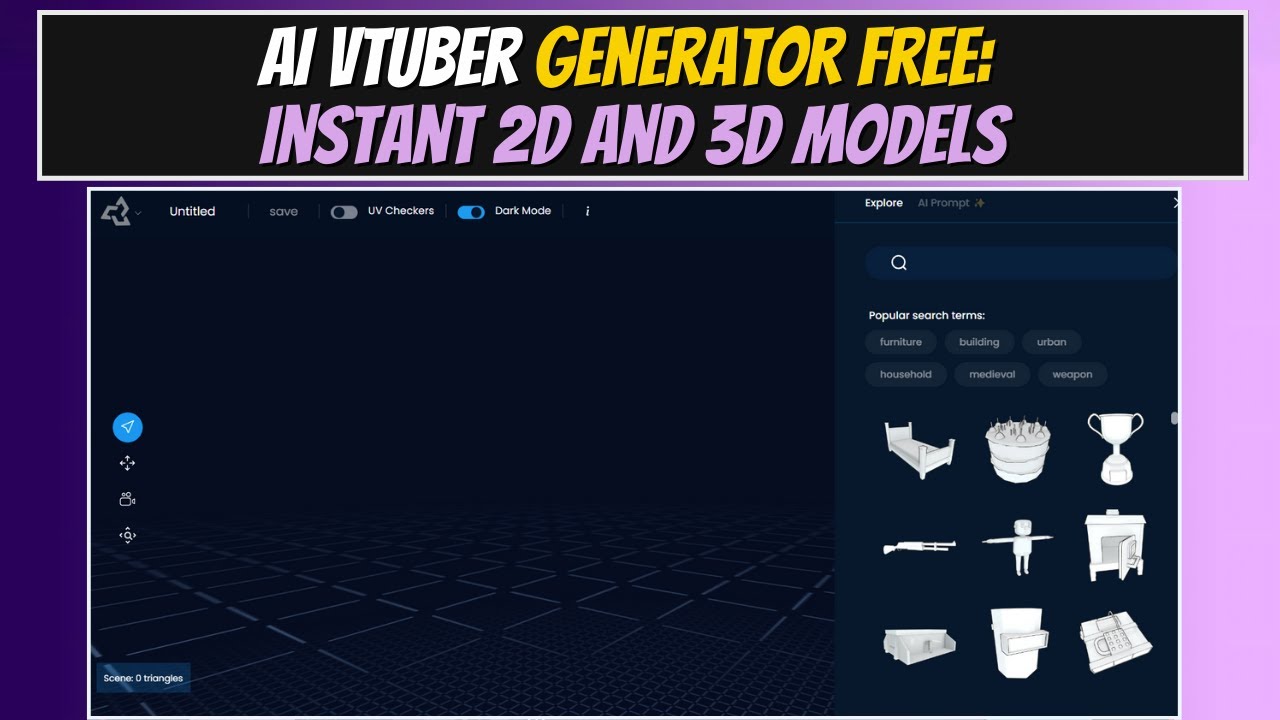 AI VTuber Generator free: Instant 2D and 3D Models - YouTube