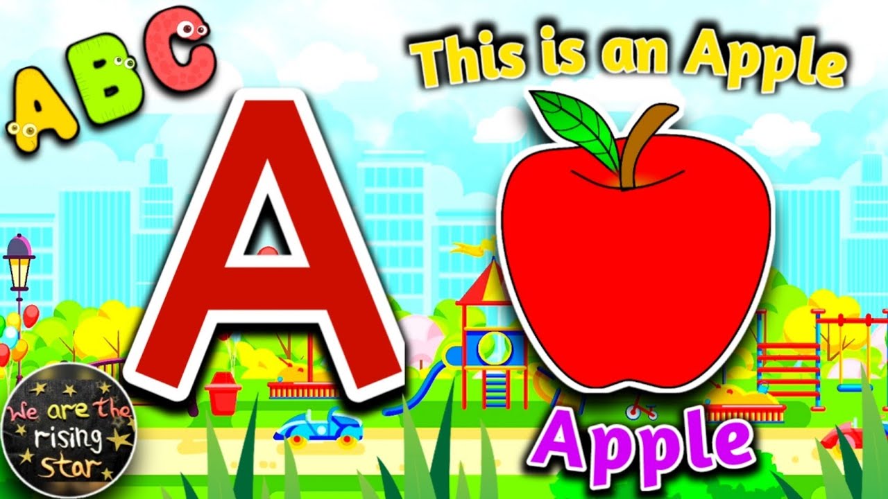 ABCD | Learn grammar for kids | A for Apple | WATRstar - YouTube