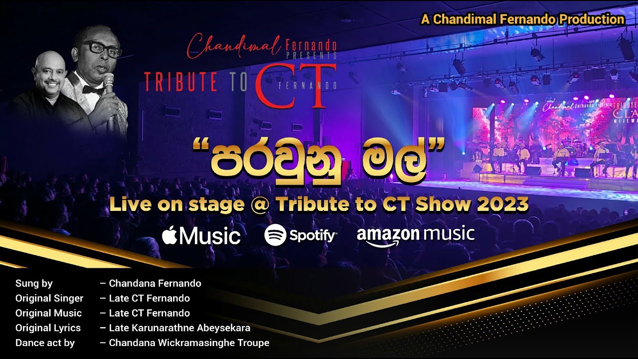 Parawunu Mal - Live Cover @ "Tribute to CT 2023" by Chandimal Fernando - YouTube