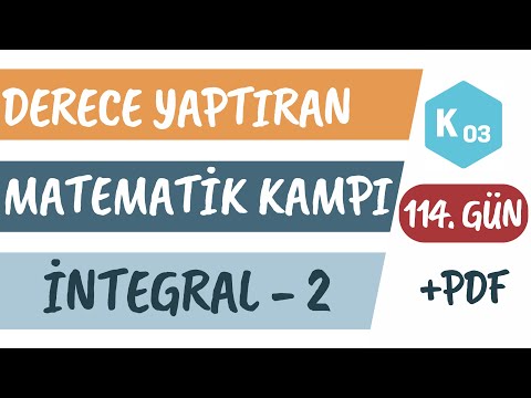 114. Gün | İntegral - 2 | Belirli İntegralde Değişken Değiştirme | K03 | 2024 AYT Matematik Kampı