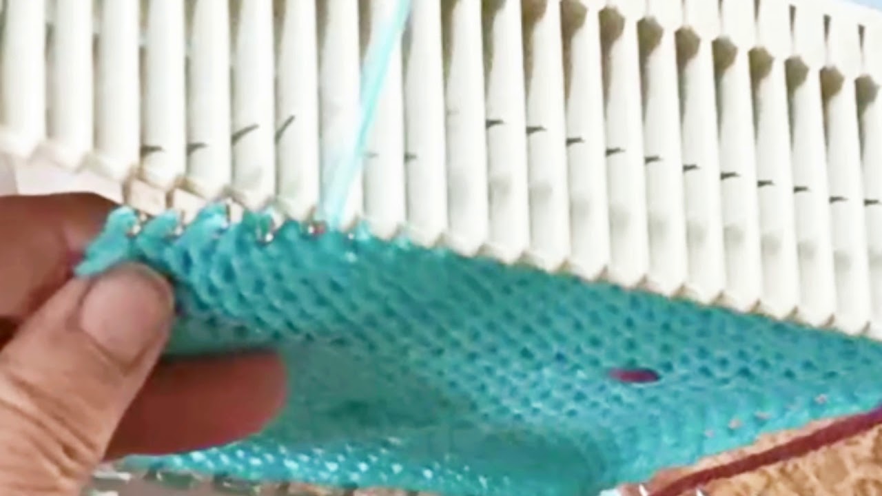 ripping out rows on knitting machines - YouTube