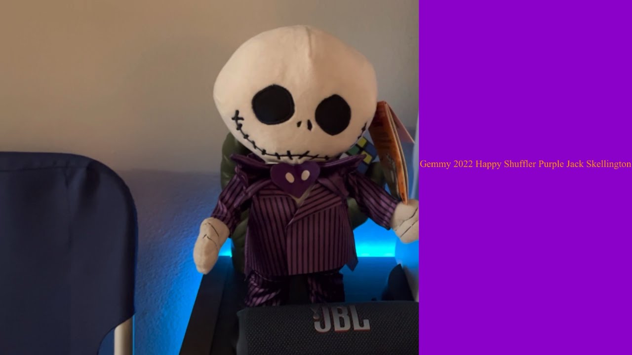 Gemmy 2022 Happy Shuffler Purple Jack Skellington - YouTube