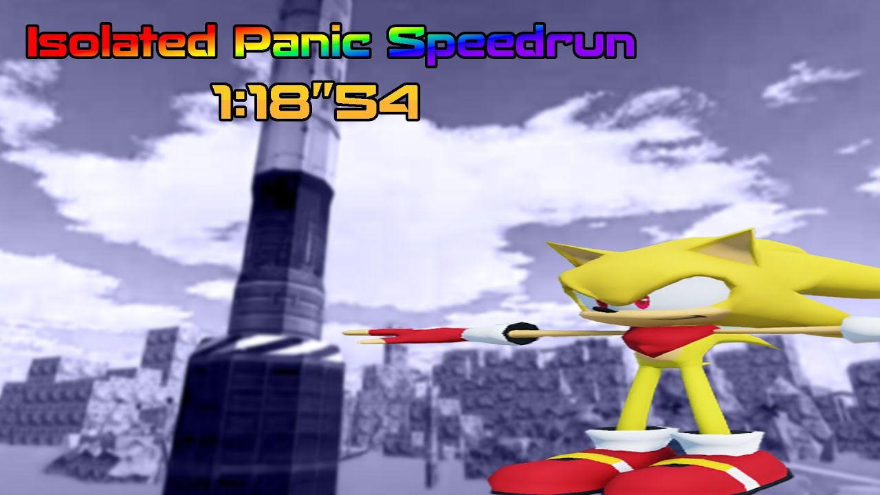 Isolated Panic Speedrun | 1:18"54 | Sonic Rerush - YouTube