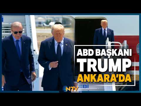 Son Dakika: Trump Türkiye'de! Erdoğan'dan Uçak Merdiveninde Birebir Karşılama | NTV
