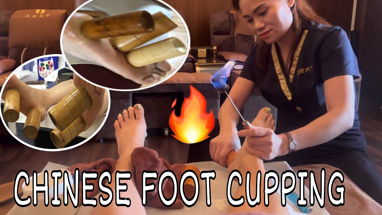ASMR: Bamboo Foot Cupping Massage🦶 #cupping #footmassage #reflexology ...